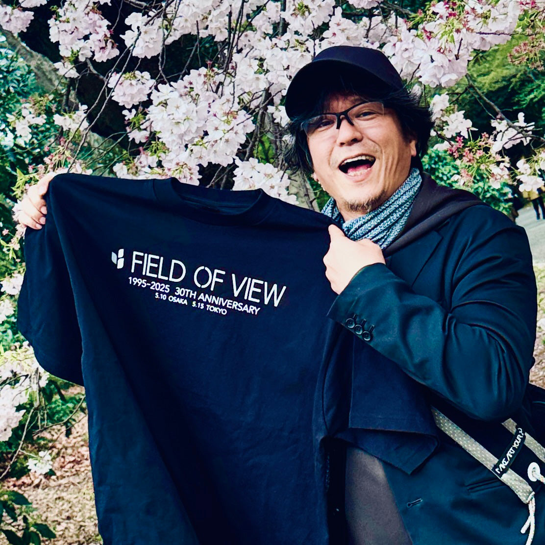 【数量限定】FIELD OF VIEW 30TH ANNIVERSARY LIVE T-shirt BIG LOGO-Black – GLOCON8